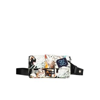 Fendi Pre-owned Nylon Karl Kollage Convertible Belt Baguette - Femme - Pre-owned - Blanc - Taille: ONE Size