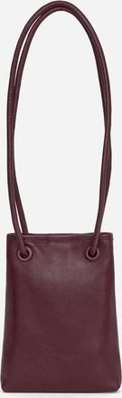 Arket Umh&auml;ngetasche Aus Leder -Rot