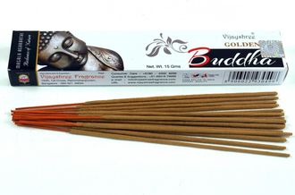 Guru Shop Vijayshree Räucherstäbchen - Golden Buddha, 2x5x25 cm