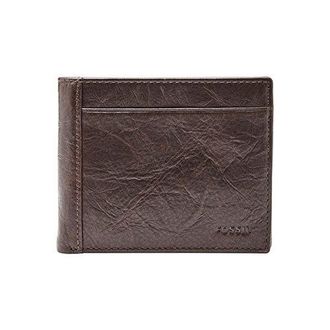 Fossil Portemonnaie pour homme Neel, cuir Bifold brun 11.4 cm L x 2.5 cm W x 9.5 cm H ML3890200