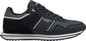 Pepe Jeans London Homme Tour CLUB-SS23 Basket, Black, 40 EU