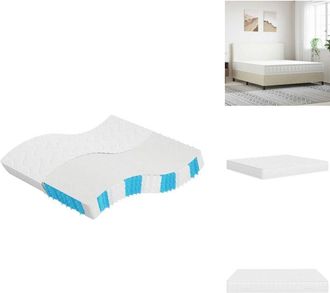 vidaXL Matratze Taschenfederkern Mittelfest 180x200 cm - Taschenfederkernmatratze - Matratze Doppelbett - Matratze 180x200 - Federkernmatratze - Matratze