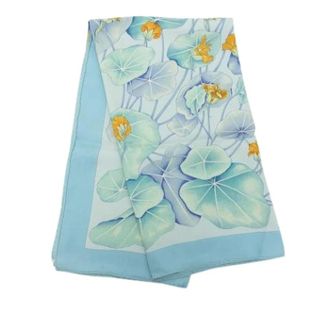 Herm&egrave;s &Eacute;charpe en soie Les Capucines Pre-owned - Femme - Pre-owned - Bleu - Taille: ONE Size