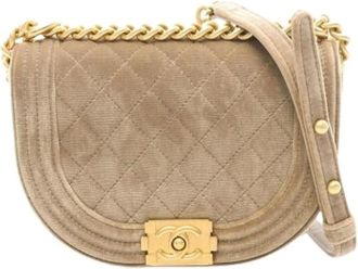 Chanel Sac bandouli&egrave;re vintage doccasion - Femme - Pre-owned - Beige - Taille: ONE Size
