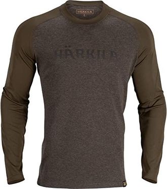 Härkila | T-Shirt Metso L/S | Vêtements & Équipement de Chasse pour Professionnels | Design Scandinave Haut de Gamme Durable | Willow Green, XXL
