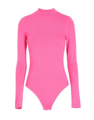 8 by YOOX VISCOSE MOCK-NECK BRIEF BODYSUIT