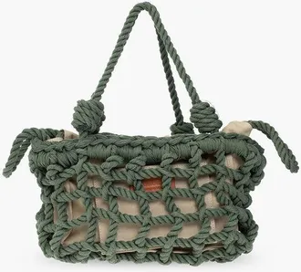 Dsquared2 Solid Color Bag with Braided Design and Removable Inner Pouc size Unic