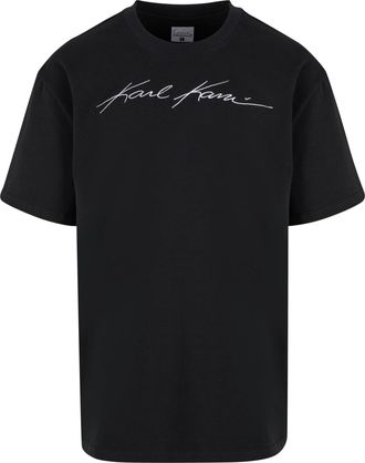 Karl Kani Herren KM241-059-2 Autograph Heavy Jersey Boxy Tee Black, M