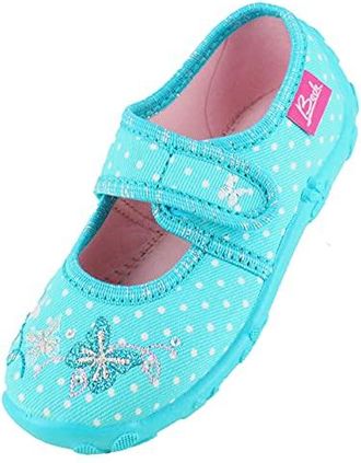 Beck Fille Magic Chaussons Bas, Turquoise, 32 EU