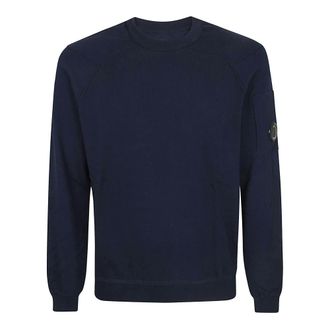 C.P. Company C.p. Company, Homme, Pulls, Bleu, Taille: L Cotton Sea Island Crewneck Lens Knit