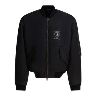 Balenciaga Schwarze Bomberjacke Aw25 - - Jackets - Herren - Schwarzk - M
