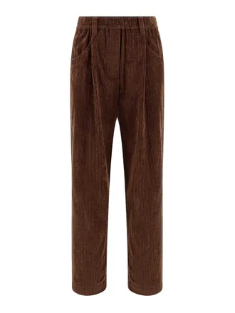 Brunello Cucinelli Pantalons D&eacute;contract&eacute;s - Marron