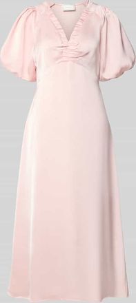 Neo Noir Midikleid aus Satin Modell Illana