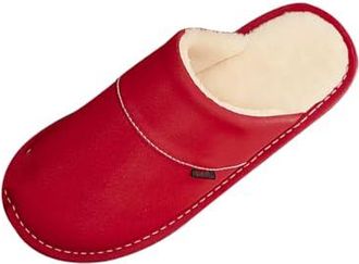 Generic Pantoufles dint&eacute;rieur antid&eacute;rapantes en Coton Chaud, Chaussures imperm&eacute;ables pour Femmes,Rouge,39 EU