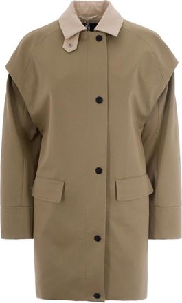 Patrizia Pepe Femme, Manteaux, Beige, Taille: 38 FR Trench-coat crois&eacute;