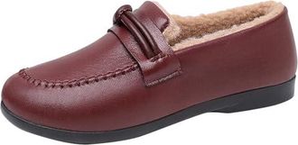Generic Chaussures dhiver confortables et d&eacute;contract&eacute;es pour femme - Couleur unie - &Eacute;l&eacute;gantes et classiques - Doublure en fausse fourrure - &Eacute;l&eacute;gantes et chaud