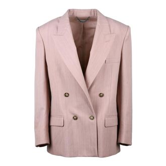 Stella McCartney Giacca Over - Femme - Vestes - Rose - Taille: 38 FR