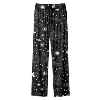 Generic Pantalon Femme Taille &Eacute;lastiqu&eacute;e Coton Ou Lin Sport Chic Confortable Souple Bag Brillant Neige T&eacute;l&eacute;phone Fente Girlfriend C&eacute;r&eacute;monie Fantaisie Salle Ra