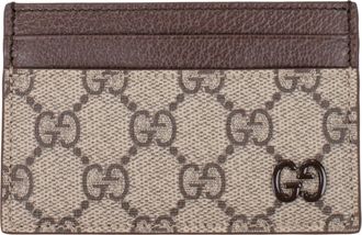 Gucci Hommess Porte-documents en tissu beige/&eacute;b&egrave;ne