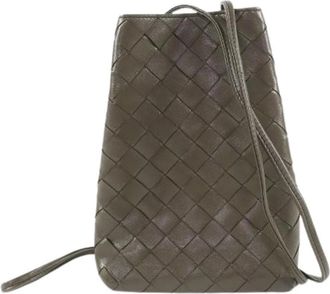 Bottega Veneta Sac bandouli&egrave;re en cuir Intrecciato Pre-owned - Femme - Pre-owned - Vert - Taille: ONE Size