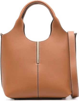 Tod's Femme, Sacs, Brun, Taille: ONE Size Mini Sac Shopping