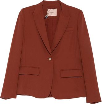 Twinset Herzknopf-Blazer - - Jackets - Damen - Braun - XL