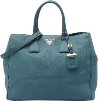 Prada Pre-owned Vintage Satchel - Femme - Pre-owned - Bleu - Taille: ONE Size