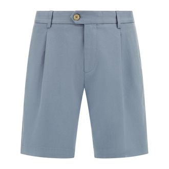 Boggi Milano Homme, Shorts, Bleu, Taille: S Shorts Bermuda en coton stretch et Tencel