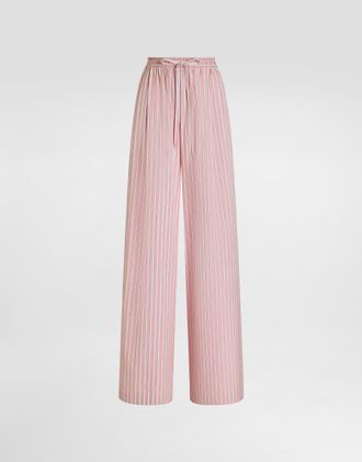 Dolce & Gabbana Striped Poplin Trousers - Frau Hosen Und Shorts n/d 36