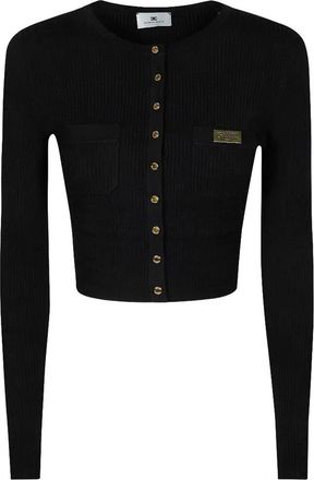 Elisabetta Franchi Pull Col Rond - Noir