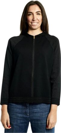 Marina Rinaldi Femme, Sweatshirts et sweats à capuche, Noir, Taille: 44 FR SweaT-shirt Élégant pour Femmes