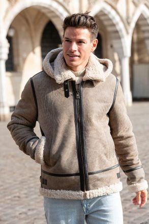 Cityzen Blouson Bombardier capuche old sable