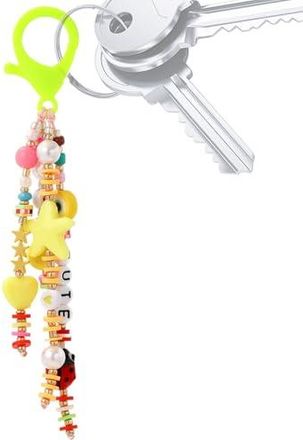 Generic Porte-cl&eacute;s en perles d - Charm l&eacute;ger - Charm d&eacute;coratif pour sac &agrave; main | Pendentif d&eacute;coratif pour sac &agrave; dos, porte-cl&eacute;s durable pour sac &agrave; dos, access