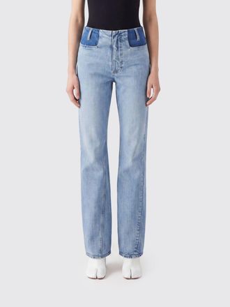 Maison Margiela Jean skinny taille mi-haute avec design patchwork