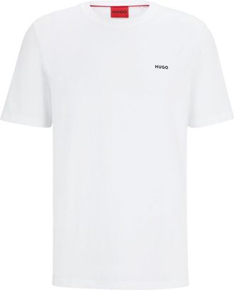 HUGO BOSS T-Shirt aus leichtem Baumwolljersey und Label-Print in