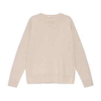 Maliparmi Maliparmi, Femme, Pulls, Beige, Taille: 38 FR Cashmere Merinos Tricots