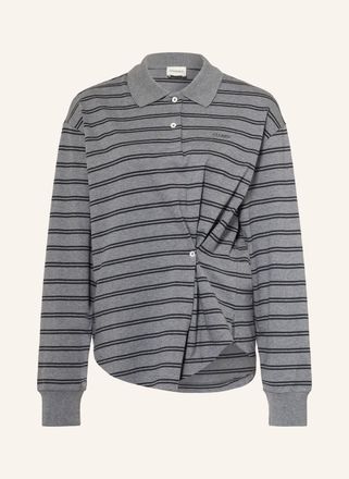 Closed Closed Jersey-Poloshirt grau