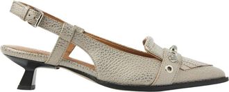 VIA VAI Femme, Chaussures, Gris, Taille: 37 EU Escarpins Slingbacks Lea Aileen