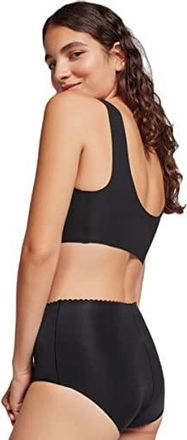 Gisela Culotte Haute Invisible Tissu Microfibre, Noir, L