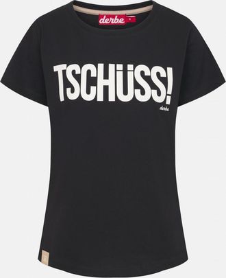 Derbe Derbe T-Shirt Tsch&uuml;ss Damen Schwarz GOTS Organic