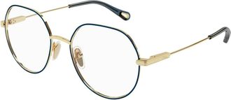 Chlo&eacute; unisex, Accessoires, Jaune, Taille: 48 MM Ch0137O Monture Optique Ronde