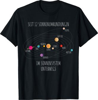 Jimbeels 12. Geburtstag Sonnensystem Universum Weltall Astronomie T-Shirt