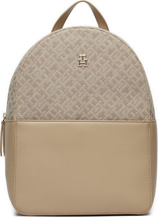 Tommy Hilfiger Rucksack Tommy Hilfiger Th Jacquard Backpack AW0AW17074 Beige