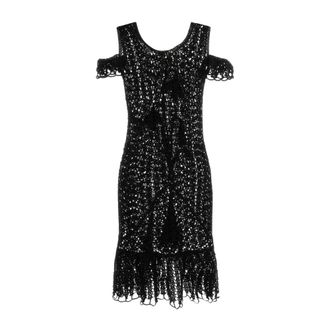 J.W.Anderson Minikleid aus Spitze mit Cold-Shoulder-Ausschnitt - - Dresses - Damen - Schwarzk - XS