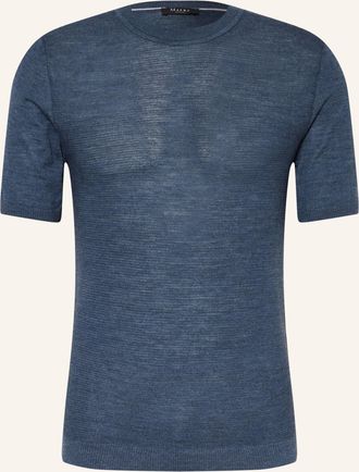 Maerz Maerz Muenchen Strickshirt Aus Merinowolle blau