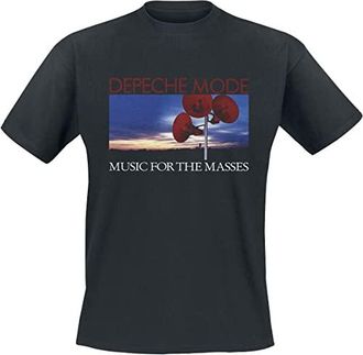 Depeche Mode Music for The Masses Homme T-Shirt Manches Courtes Noir 3XL