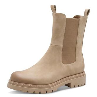 Marco Tozzi Marco Tozzi Femme Chelsea-Stiefel 2-25436-45 Botte Tendance, Beige, 39 EU