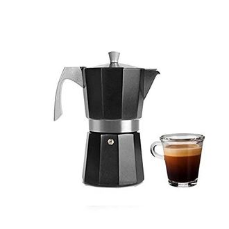 Ibili Express-Kaffeekocher Evva Blue, 6 Tassen, 300 ml, Aluminiumdruckguss, für Induktionsherde geeignet