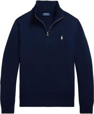 Polo Ralph Lauren Pull droit col montant en coton
