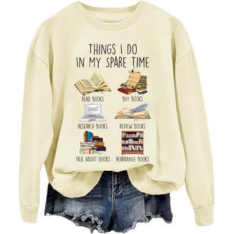 Generic Sweat &laquo; Things I Do In My Spare Time &raquo; pour lire des livres, sweatshirt pour amateurs de livres, chemises pour femmes et hommes, Khika., XXL